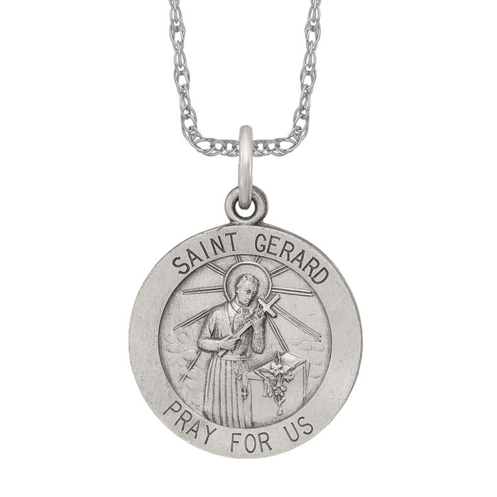 925 Sterling Silver Saint Gerard Necklace | eBay