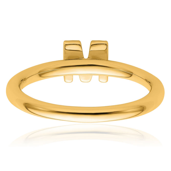 M name gold ring store