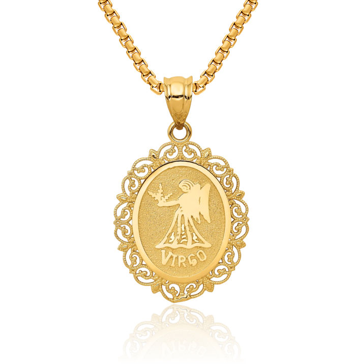 Solid gold zodiac necklace 60 photos - Youhoroscope.com