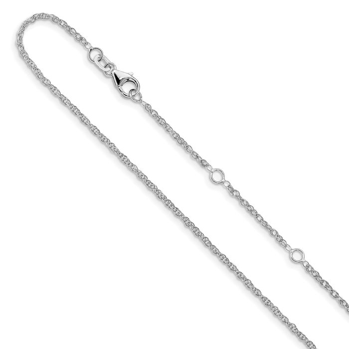 White gold adjustable chain necklace store