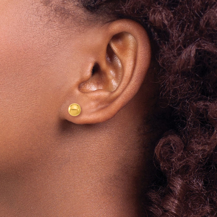 24k gold ball stud earrings store
