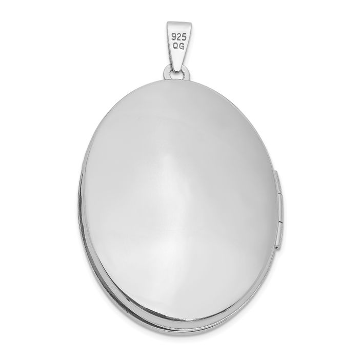 925 Sterling Silver Oval 6 Frame Family Personalized Photo Locket Necklace Picture Pendant Charm 43x26mm